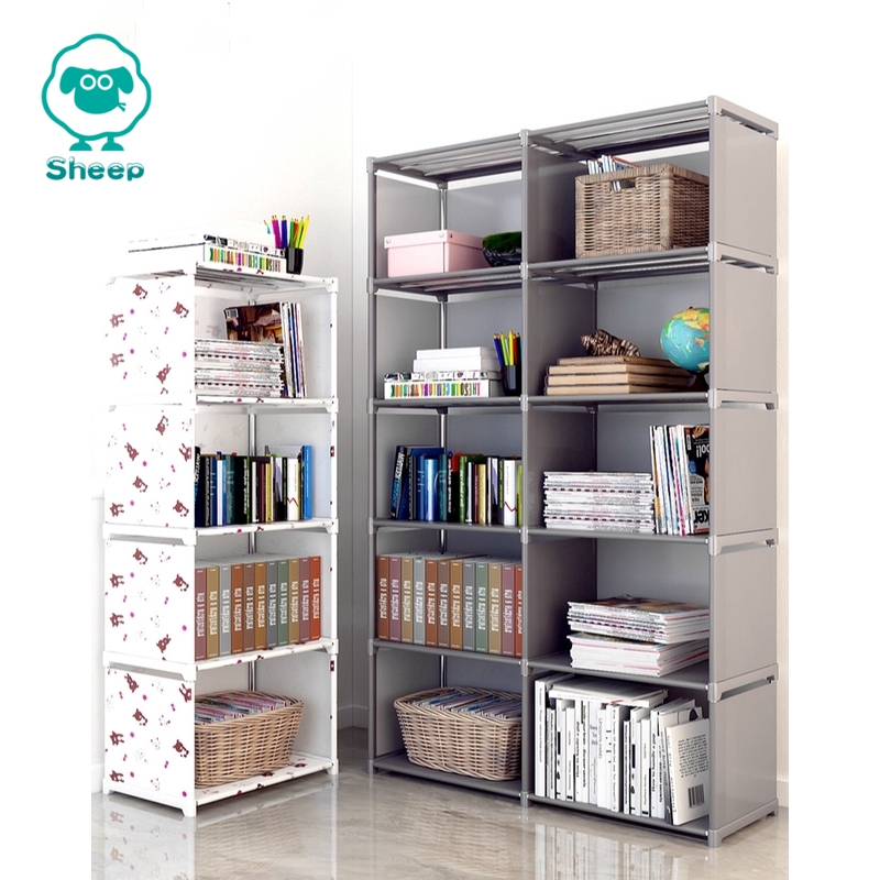 Simple Storage Rack Storage Combination Cabinet Rack Bookcase Furniture ...