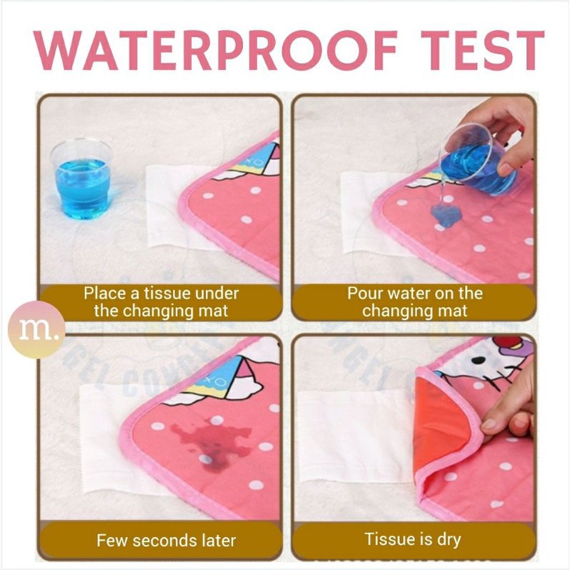 Baby Diaper Changing Mat Waterproof Washable Mattress Protector Pelapik ...