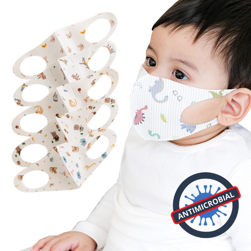 Minitotz Antimicrobial Baby Reusable 3D Pacifier Mask (14 Designs) | Shopee Singapore