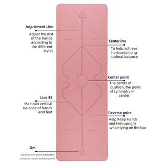 Free Shipping!SG Seller TPE Double-Layer Double-Color Non-slip Yoga mat ...