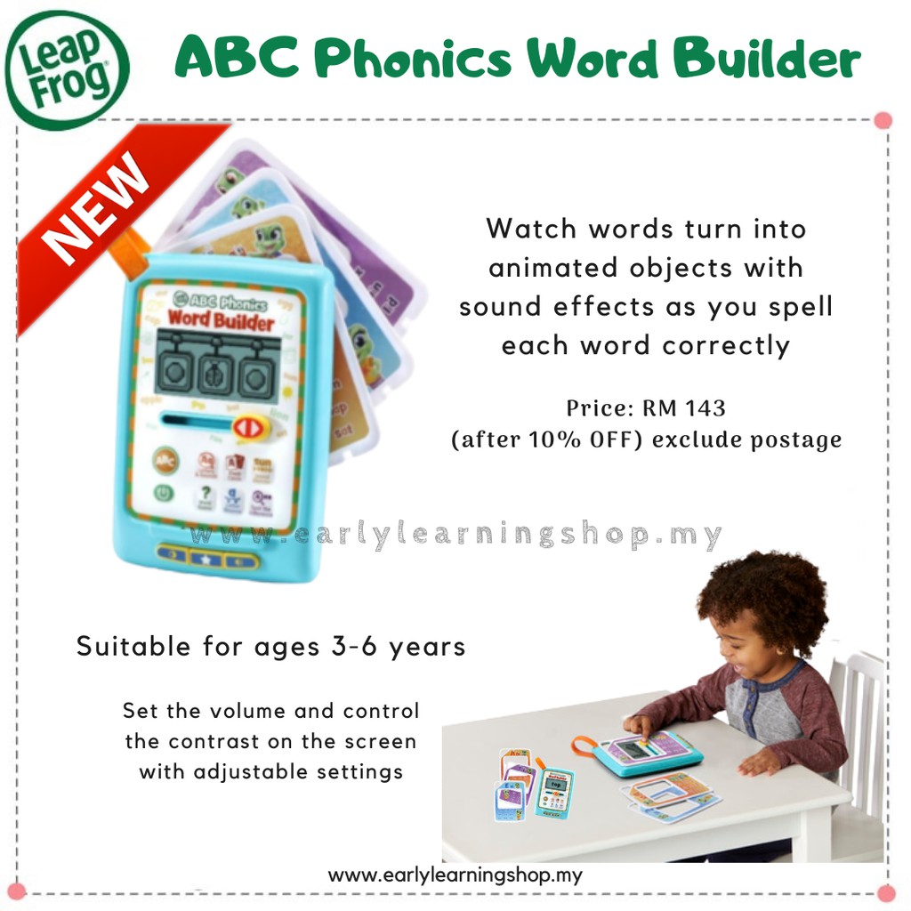 Leapfrog ABC Phonics Word Builder | Shopee Singapore