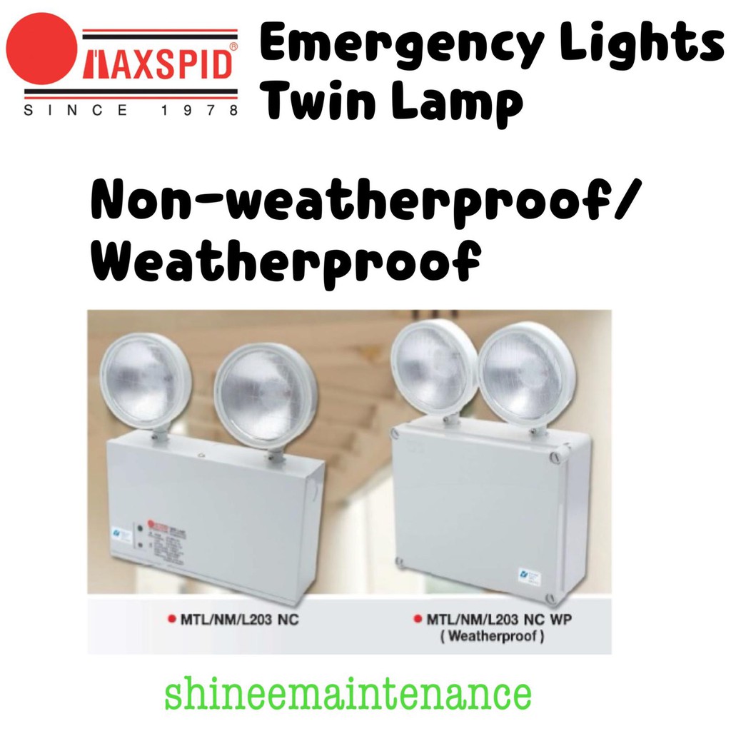 Maxspid Mickey Mouse Emergency Twin Lamp MTL/NM/L203NC / MTL/NM/L203C ...