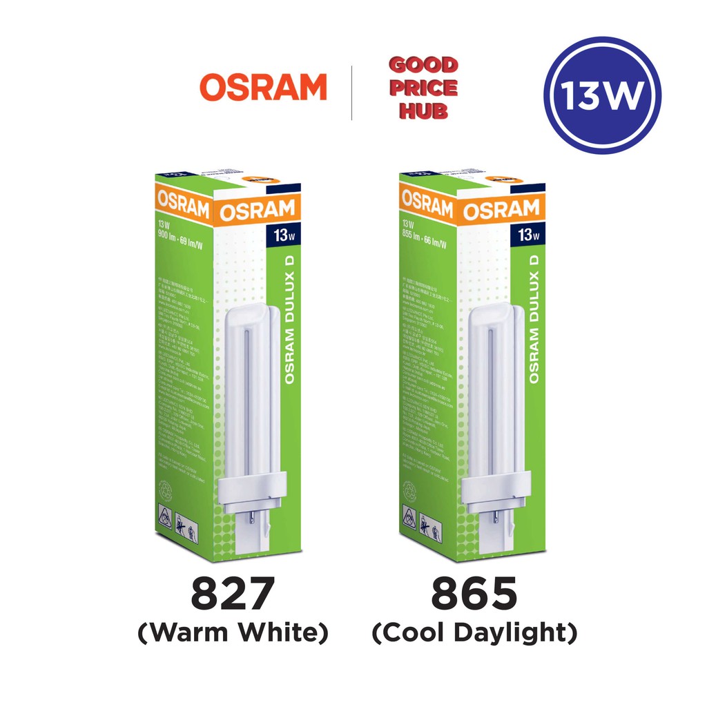(BUNDLE OF 3) Osram Dulux D PLC 2pin Energy Saving Light Bulb | Shopee Singapore