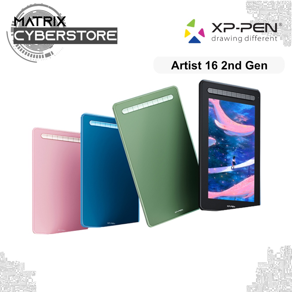 XP-PEN Artist 16 2nd Gen Drawing Display Tablet - 16", FHD, Fully ...