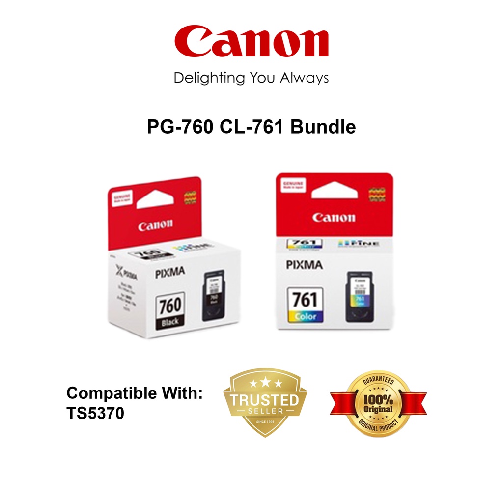 CANON PG-760 / CL-761 / PG-760XL / CL-761XL Printer Ink Cartridges ...