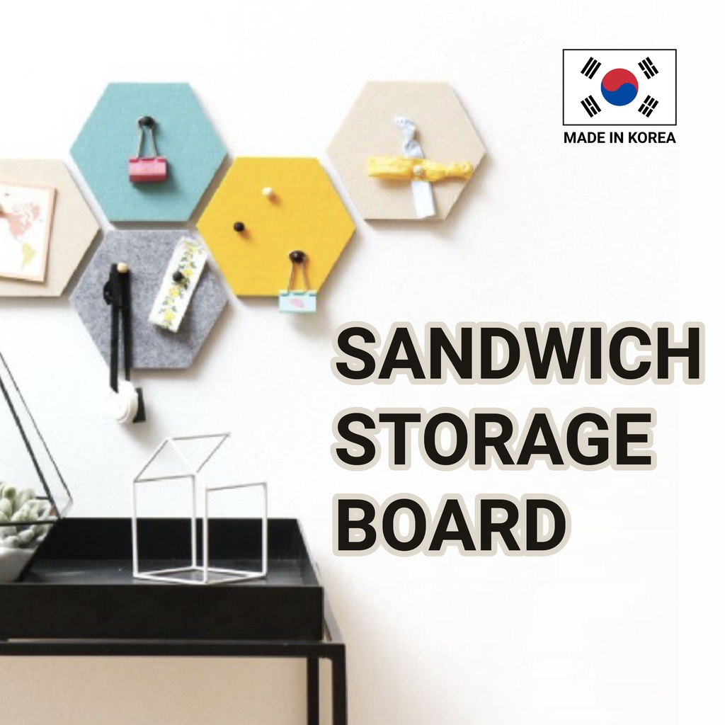DEKOREA Sandwich Smart Storage Board wall shelf organizer wall ...