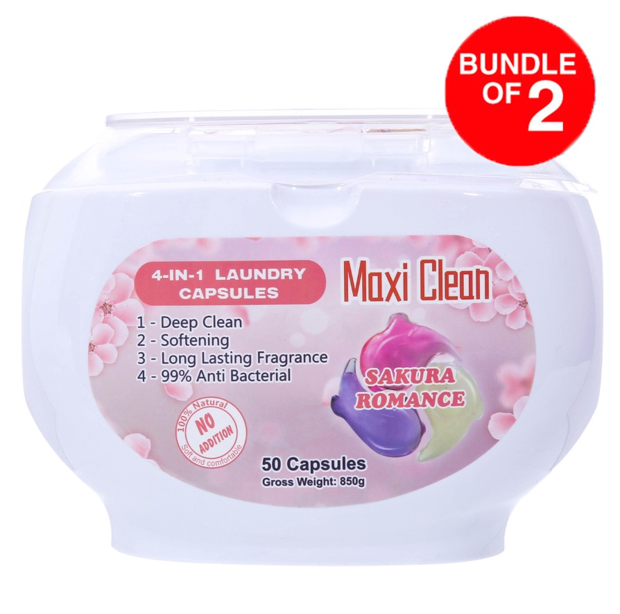 [Maxi Clean] 60/100 pods - Laundry Detergent Capsule / 4 Types ...
