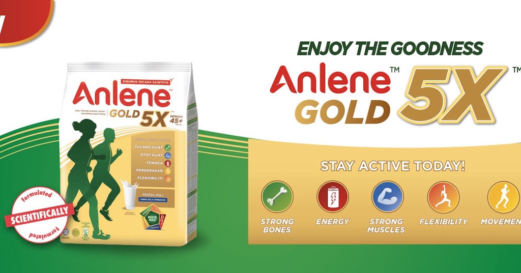 Authentic [2 Pack/1 Pack] ANLENE Gold 5X ACTIFIT 3X Plain Milk Powder ...