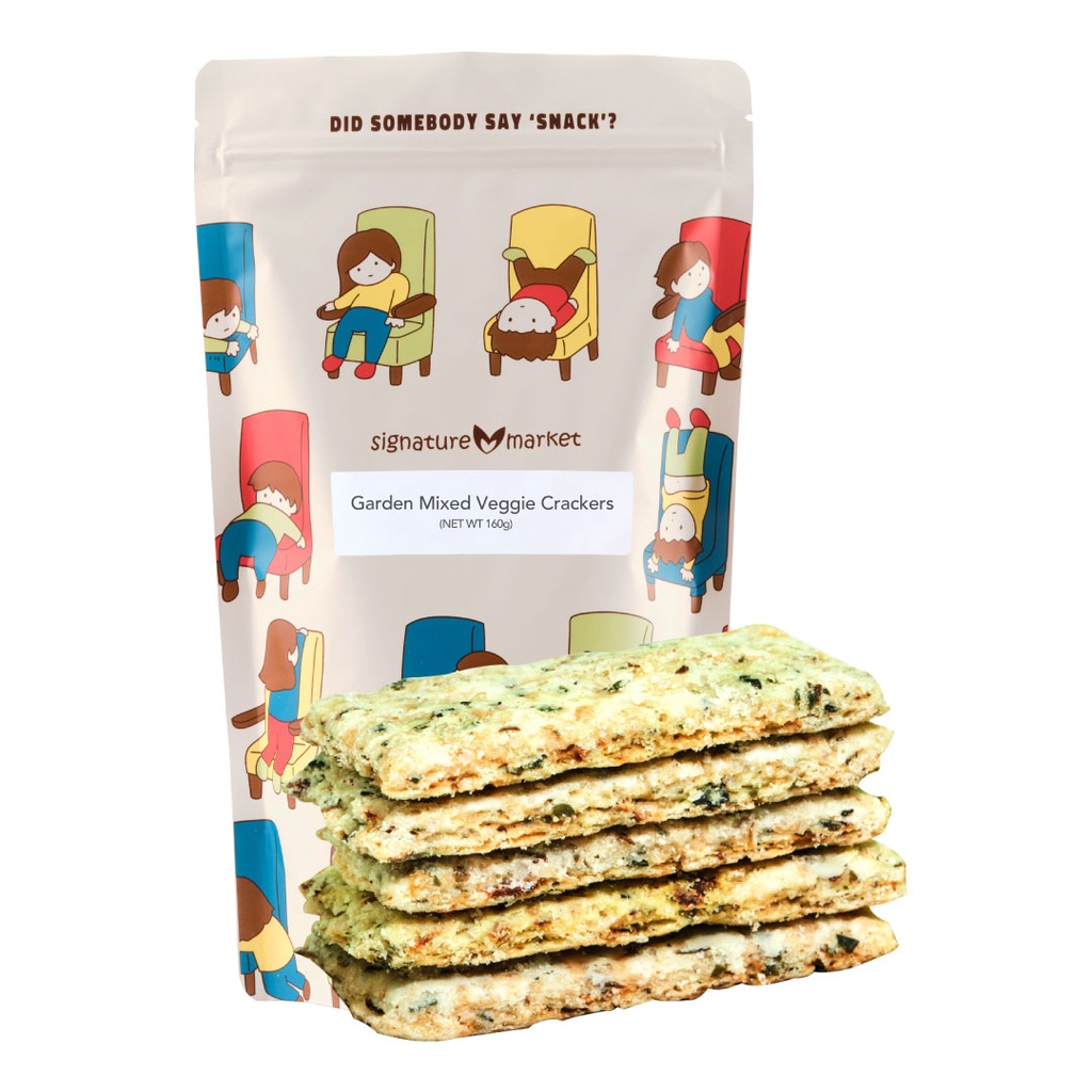 Signature Market Garden Mixed Veggie Crackers (160g) | Shopee Singapore
