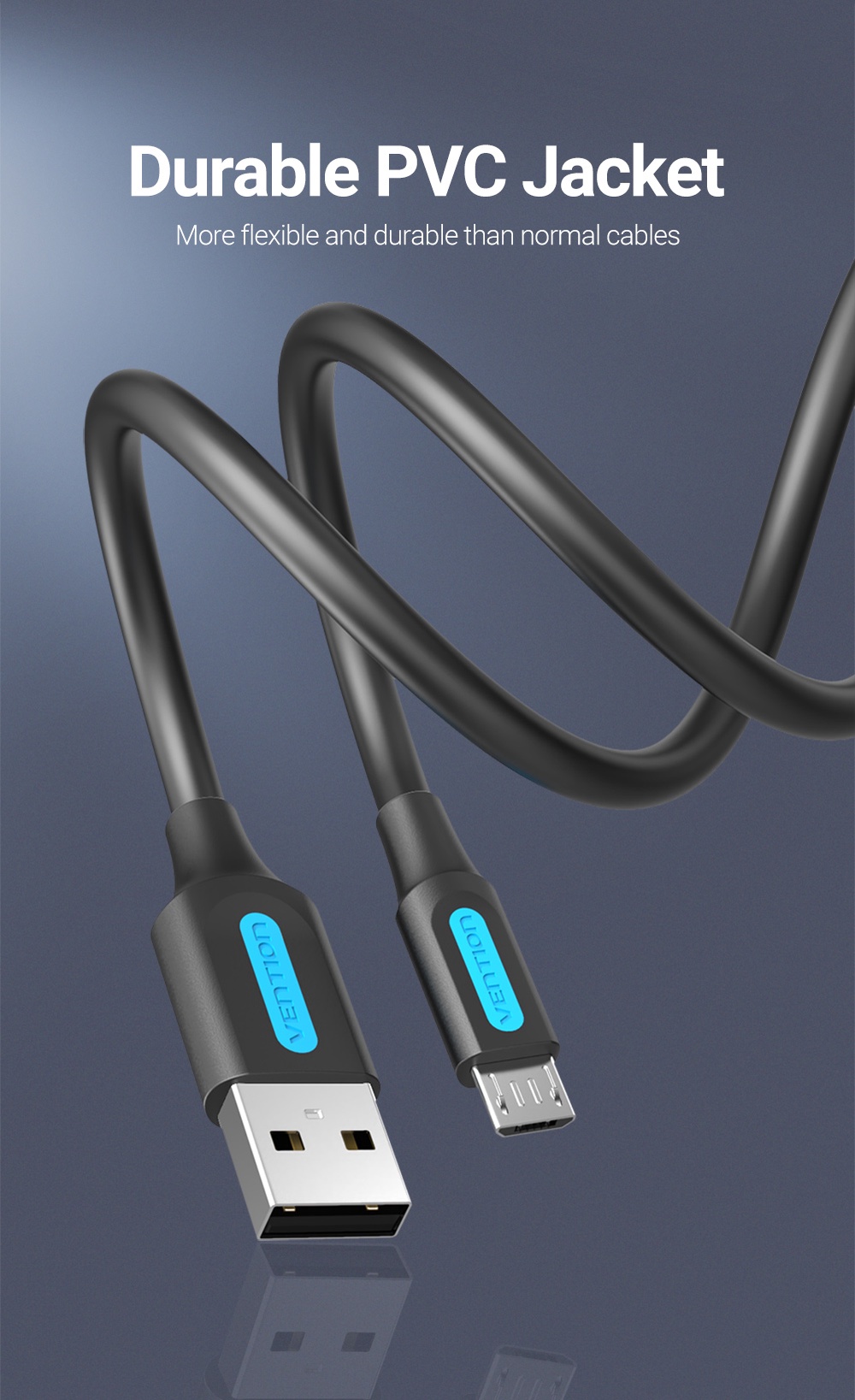 Vention Micro USB Cable 3A Android Charger Cable Data Cable USB 2.0 ...