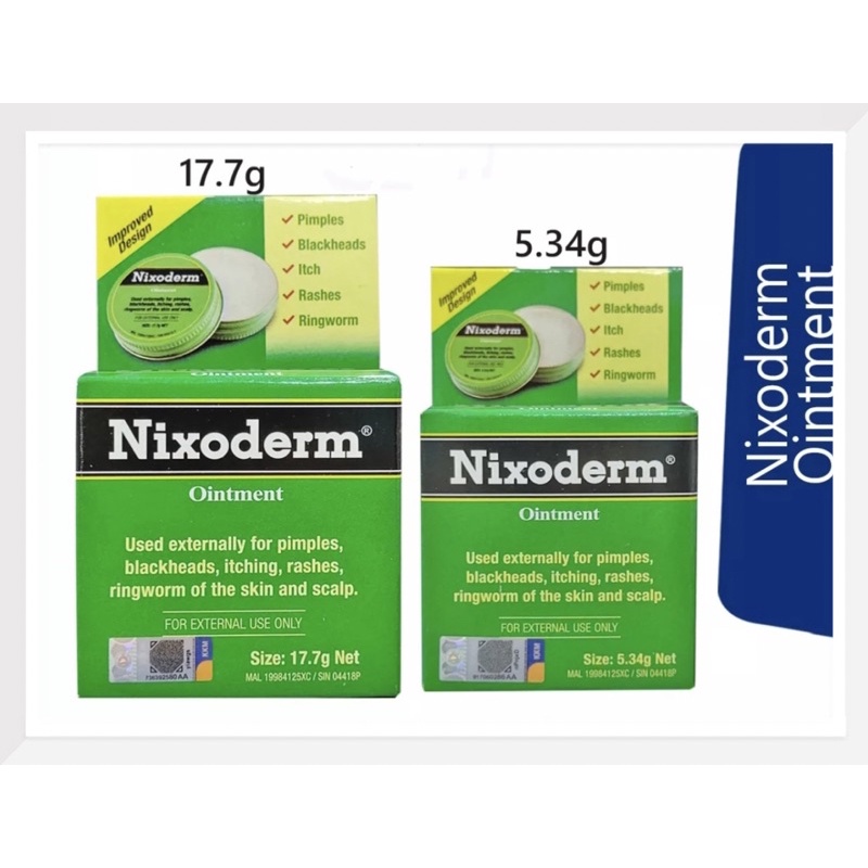 [Exp Oct 2025] Nixoderm Ointment 5.34g | 17.7g (SG)(Authentic) | Shopee ...
