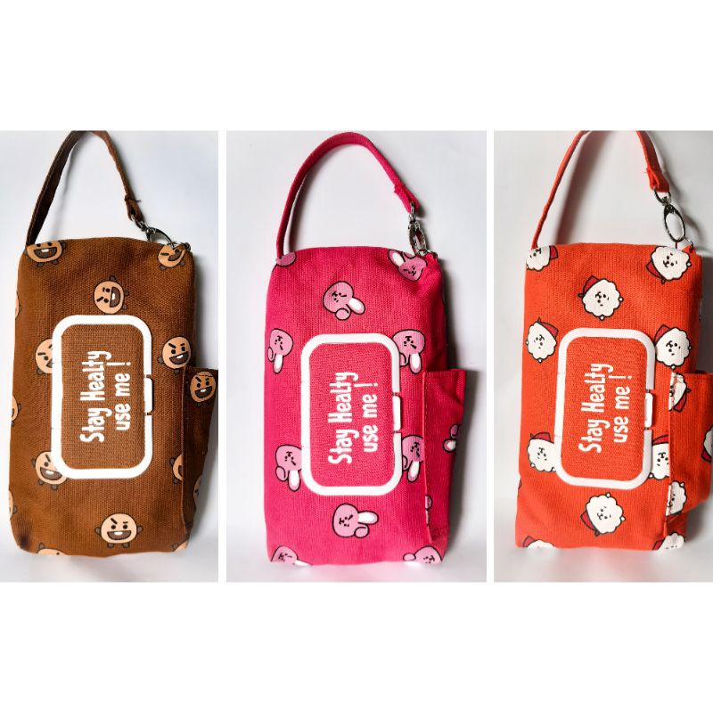 [Exclusive] Pouch 3IN1 BT21 BTS/Wet/Dry TISSUE Holder/Viral ...