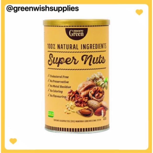 MORE GREEN - Super Nuts (450g) Exp:09/2026 [Non GMO][No Preservatives] | Shopee Singapore