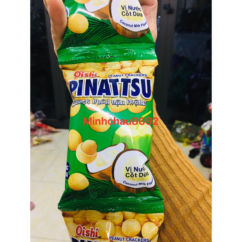 Oishi peanuts 13 grams coconut milk flavor, buy in bulk | Shopee Singapore