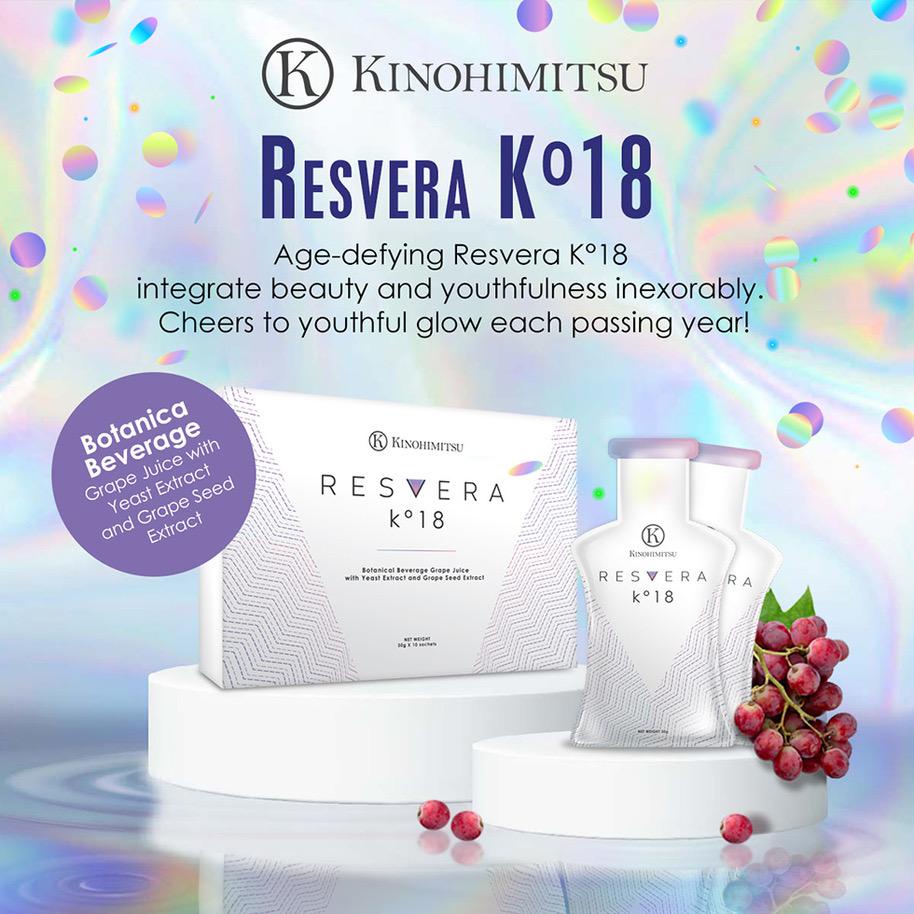 [New Launch] Kinohimitsu Resvera K°18 30ml x 10’s Anti-Aging & Anti-Inflammatory | Shopee Singapore