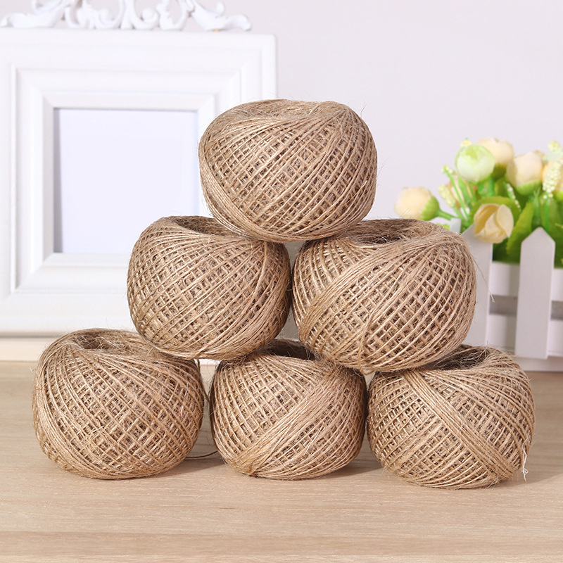 100M/Roll Vintage Jute Rope /Burlap Braided Cords Home Textile /Jute ...