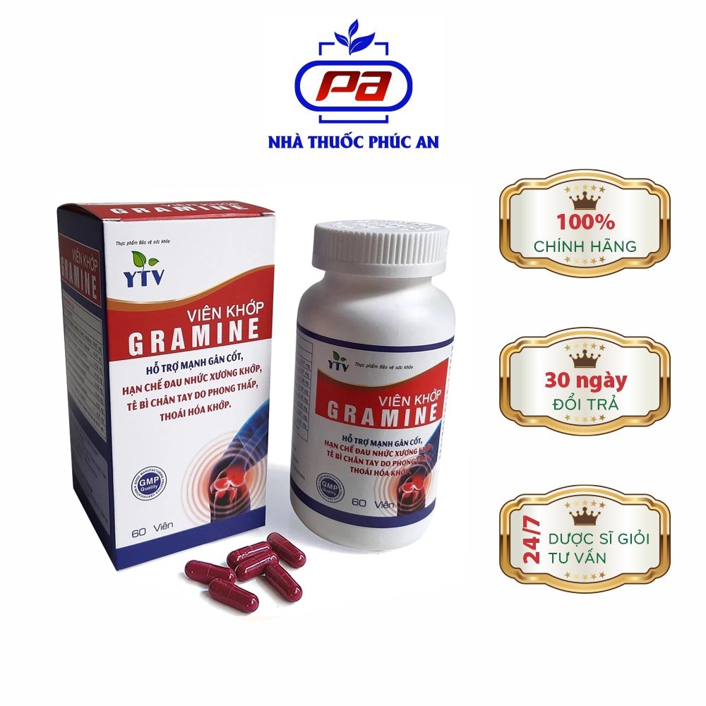 Gramine Joint Tablets Support Bones And Joints, Osteoarthritis - Box Of ...