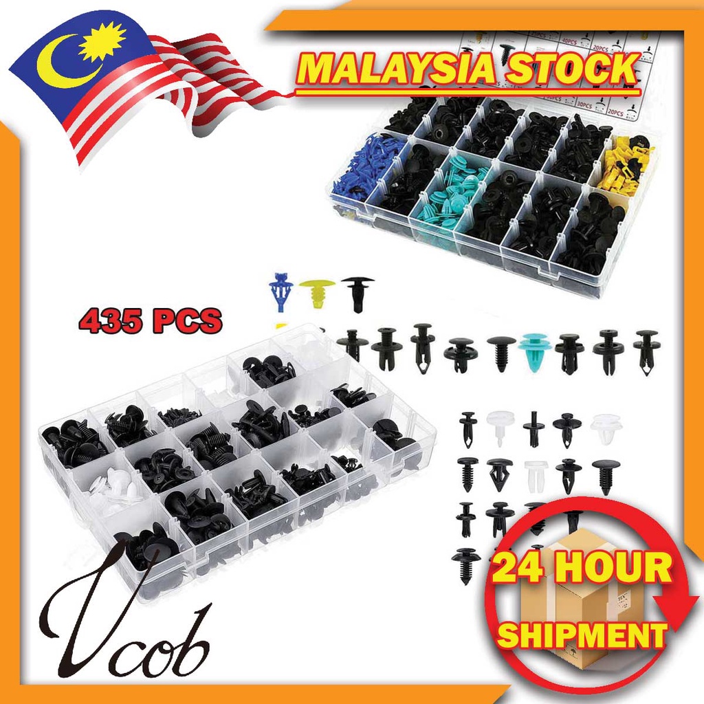 555PCS Mixed Plastic Rivets for Toyota Ford Honda Tool Kit Auto ...