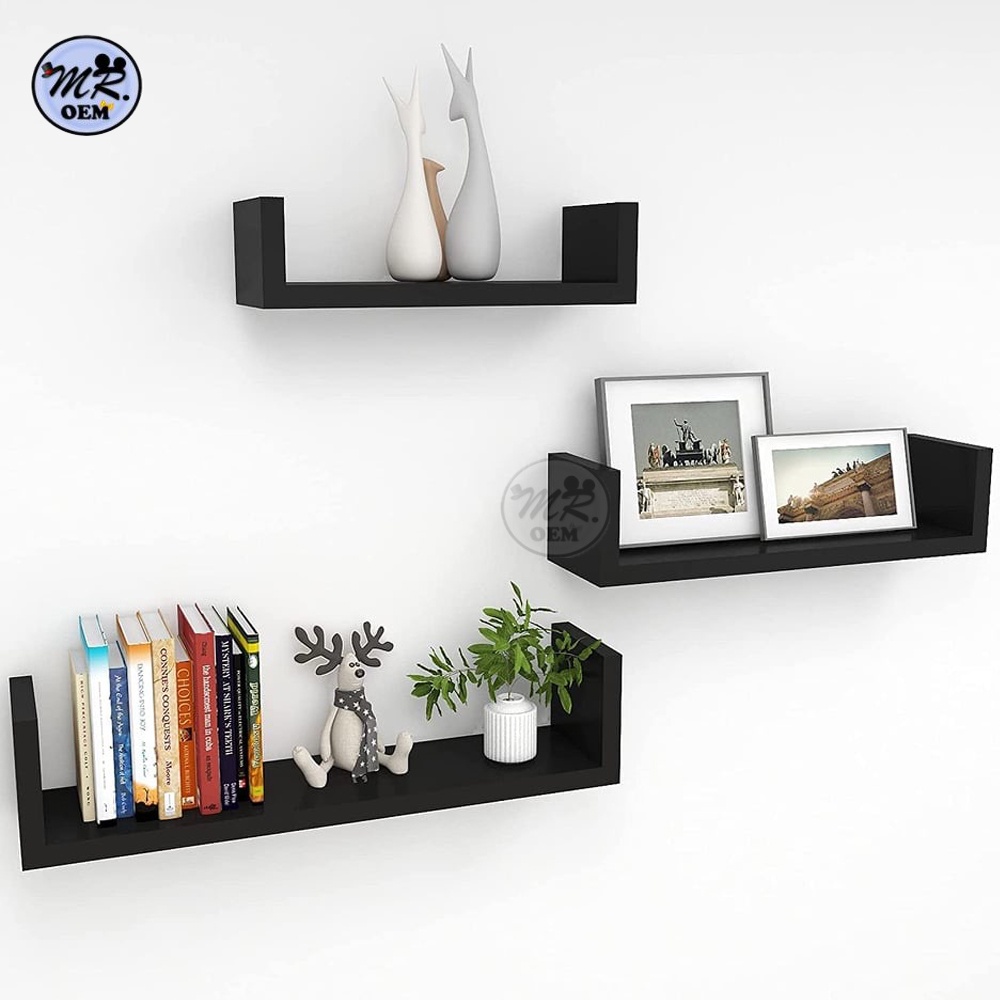 MR OEM U Shape Shelf 3 in 1 set Cube Wall Mount Shelf Decoration for ...