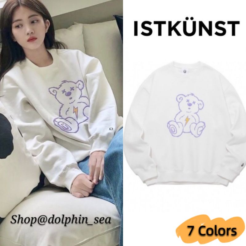 Authentic ISTKUNST Korea Thunder Bear Sweatshirts★ Korean popularity artist pick | Shopee Singapore