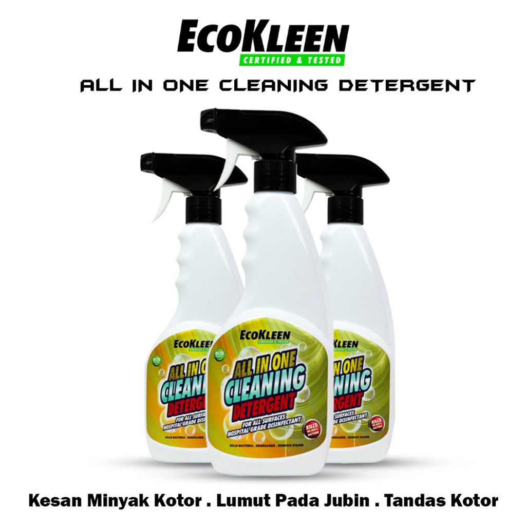 Eco Kleen All In 0ne Cleaning Detergent & Antibacterial Cleaner 500 ml ...