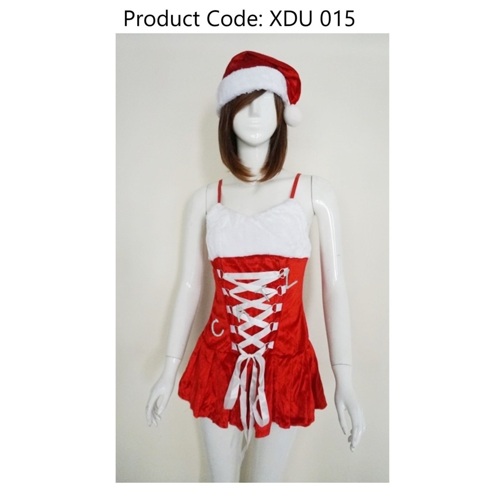 [SG SELLER] Christmas Costume Santarina Dress Christmas Party Dress ...