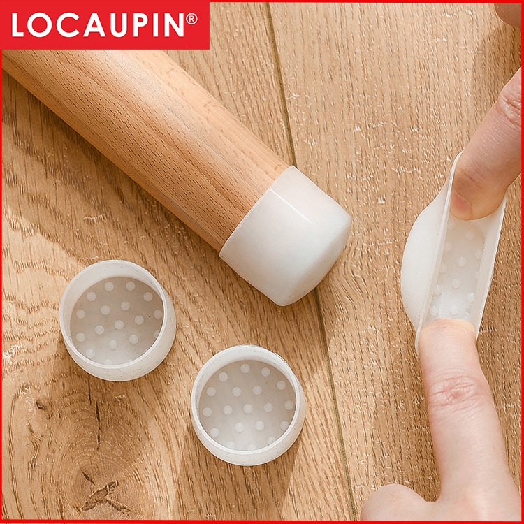Locaupin Furniture Silicon Protection Covers, Chair Leg Caps Floor ...