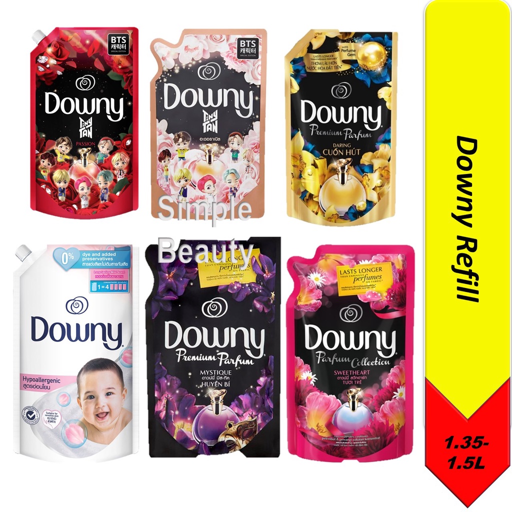 Downy Fabric Softener Refill, 1.35L-1.5L | Shopee Singapore