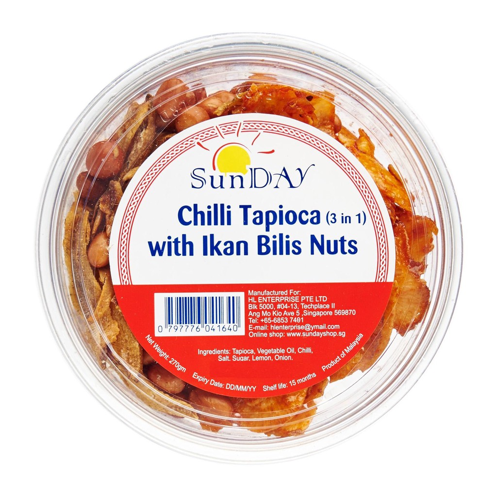 SUNDAY Chilli Tapioca with Ikan Bilis (Anchovy) Nuts | Shopee Singapore