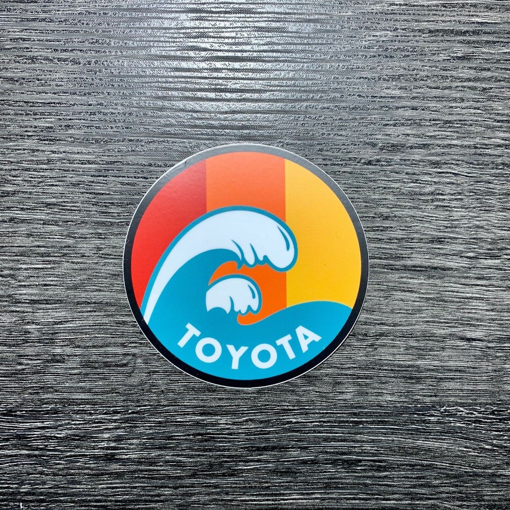 Toyota Round Surf Sticker Decal 4x4 SR5 4WD FJ Cruiser Tacoma Tundra ...