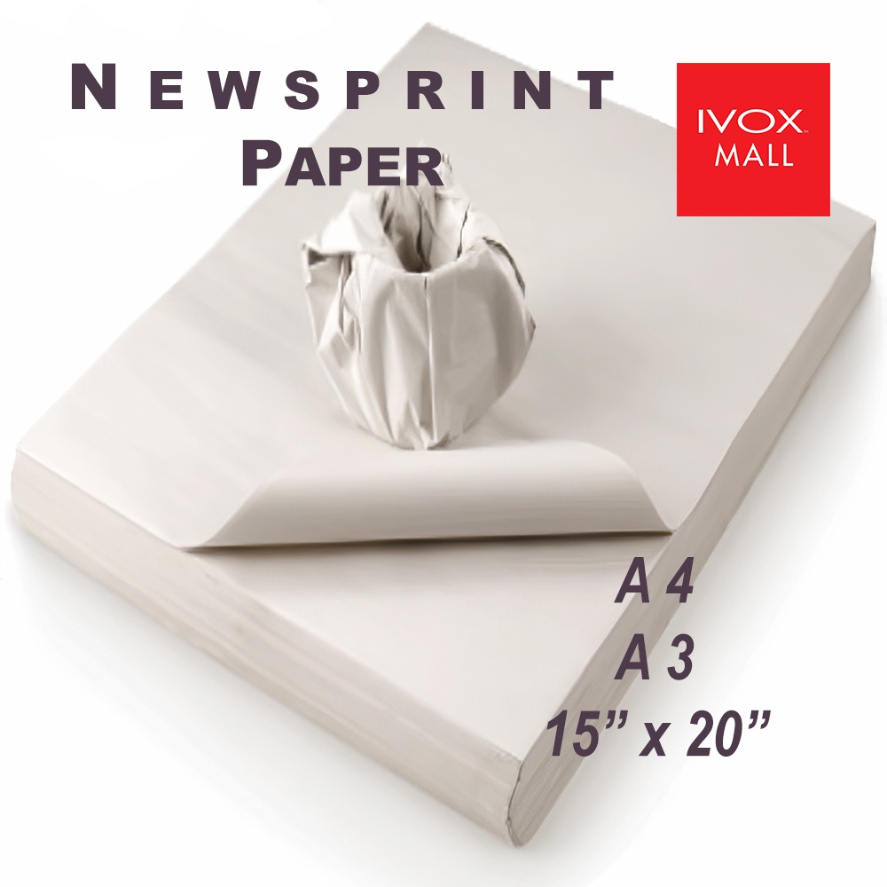 50pcs Newsprint Packing Wrapping Paper 15 inch x 21 inch | Shopee Singapore