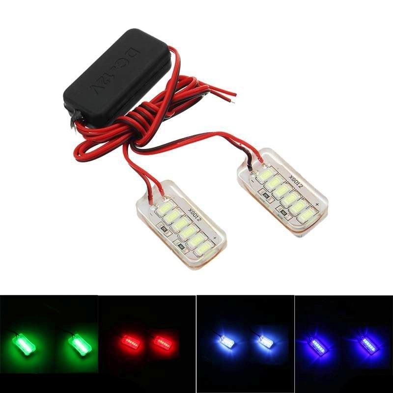 LED Motorcycle Laser Fog Light Anti Collision Tail Auto Brake Warning ...