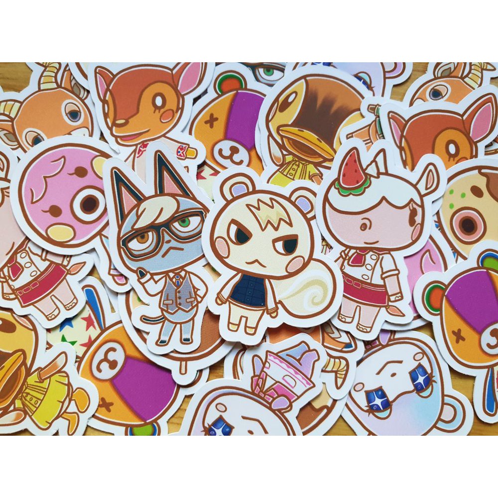 Cute Animal Crossing Villagers Stickers Characters Laptop Decal Diecut ...