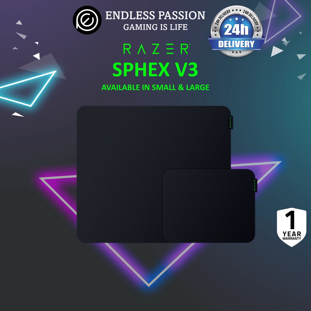 Razer Sphex V3 Hard Gaming Mouse Mat: Ultra-Thin Form Factor | Shopee ...