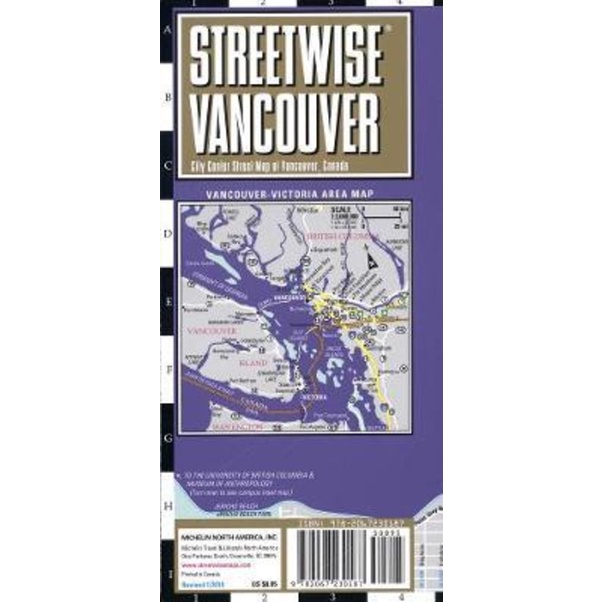 Streetwise Vancouver Map - Laminated City Center Street Map of ...