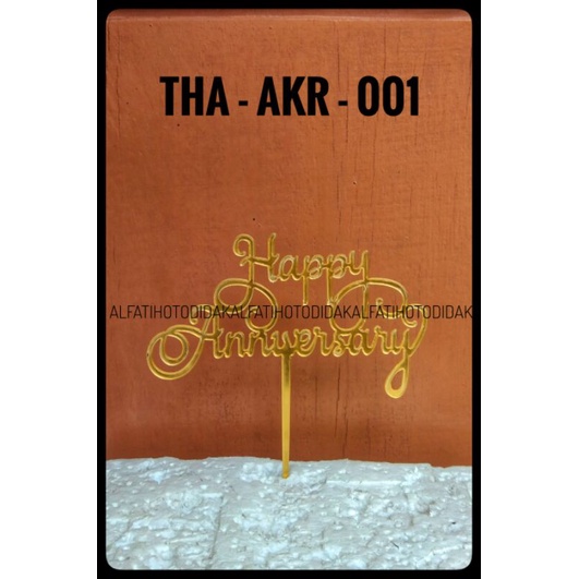 Tha - AKR - 001 - HAPPY ANNIVERSARY TOPPER | Shopee Singapore