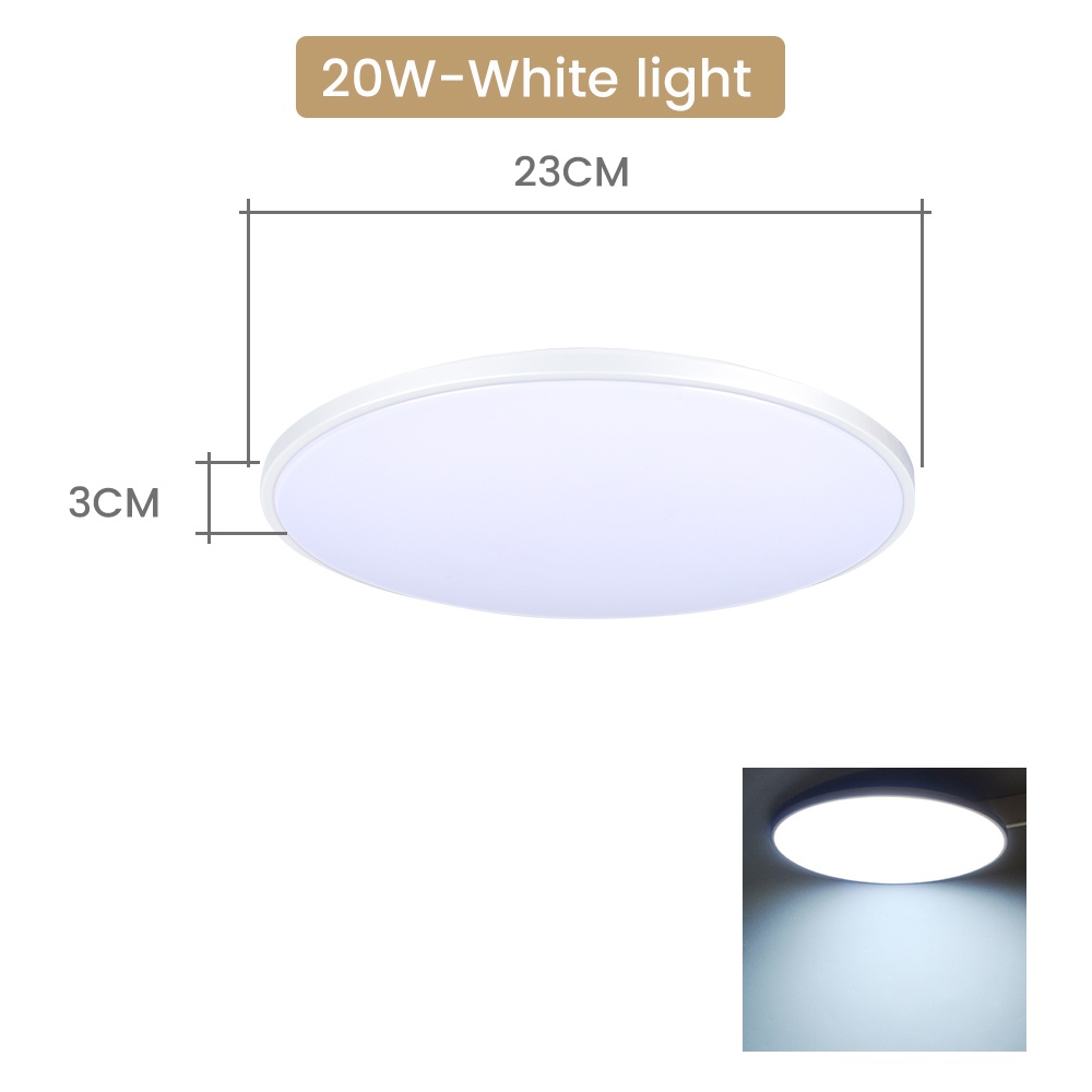 【Remote Control】LED Ceiling Light 20W 36W 48W 72W 96W Tricolor Modern ...