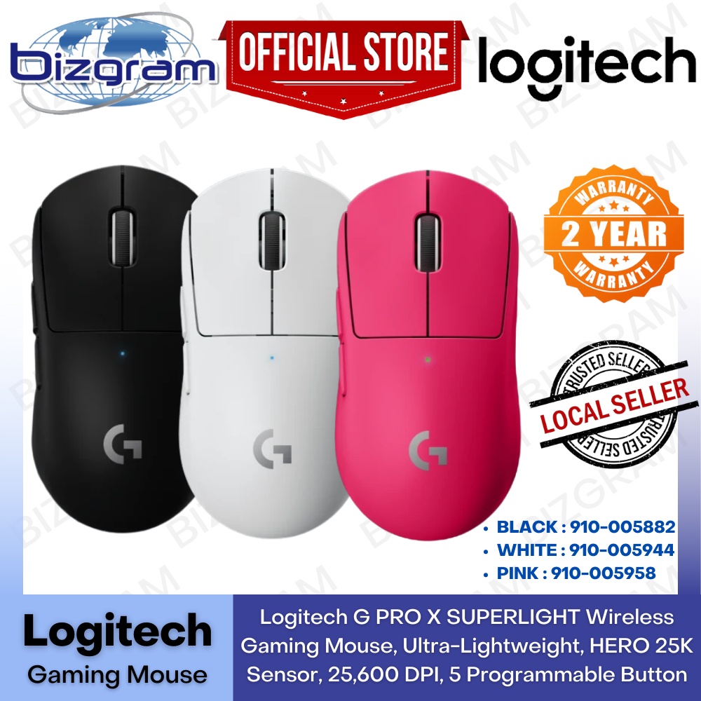 Logitech G PRO X SUPERLIGHT Wireless Gaming Mouse, Ultra-Lightweight ...