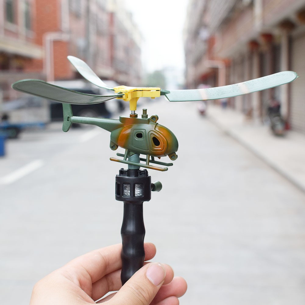 Vintage Airplane Handle Pull Plane Children Kids Game Helicopter ...