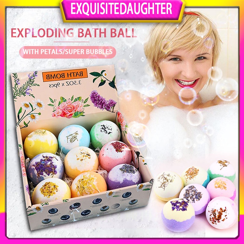 Colorful Natural Deep Sea Bath Salt Body Oil Bath Ball Bubble Bath Ball ...