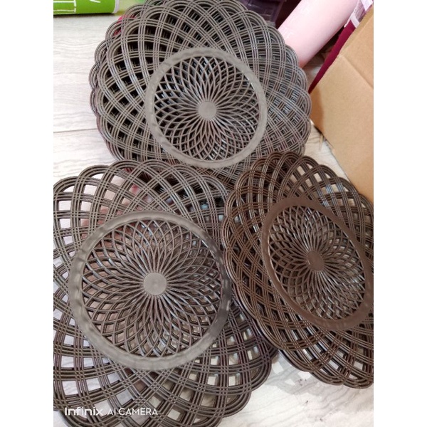 Viral rattan pattern plastic plate | Shopee Singapore