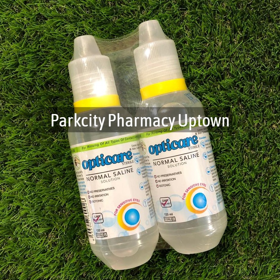 Opticare Normal Saline Solution 2 x 120ml 0026 | Shopee Singapore