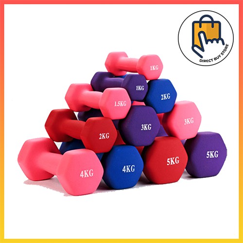 Neoprene Material Mini Dumbbell Light Weight in Pair | Shopee Singapore