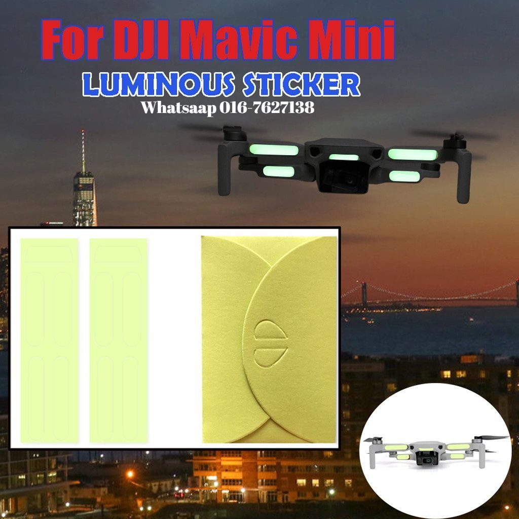 DJI Mavic Mini Luminous Label Sticker Night Flight Decorative Decal ...