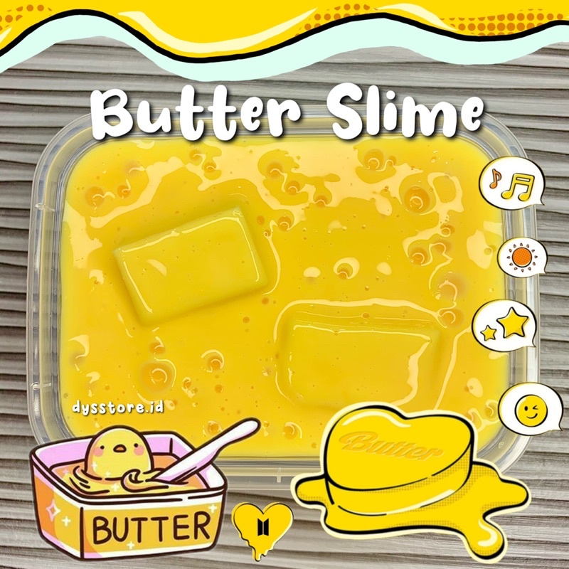Bts Butter slime 200gram /original slime/inspired slime bts/ori slime ...