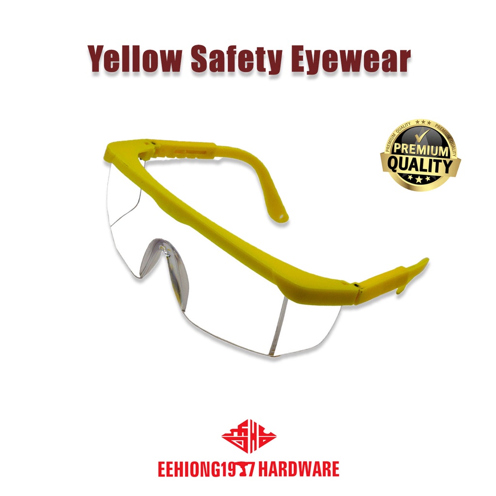 Yellow Eyewear Safety Eyewear Cermin Mata Keselamatan 安全眼镜 黄边眼镜 ...