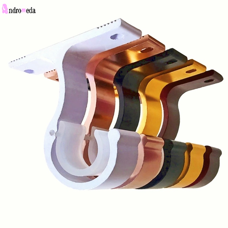 1Pc Curtain Rod Brackets Aluminum Alloy Home Ceiling Curtain Rod ...