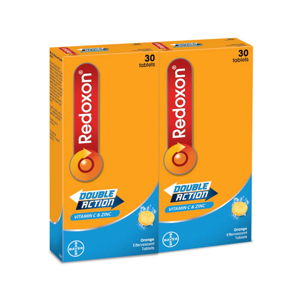 Redoxon Double Action Efferverscent Tablets 2 x 30's (Orange) | Shopee ...