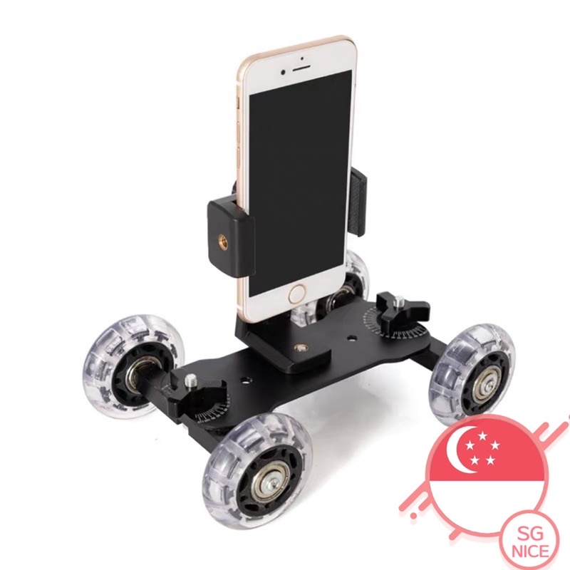 Sports Camera Photography Rail Car Four-Wheel Black Ultra-Quiet Desktop ...