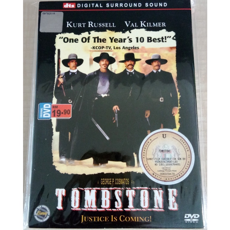 English Movie Tombstone DVD Kurt Russel Val Kilmer | Shopee Singapore